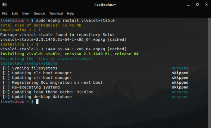 How to install Vivaldi browser on Solus | FOSS Linux
