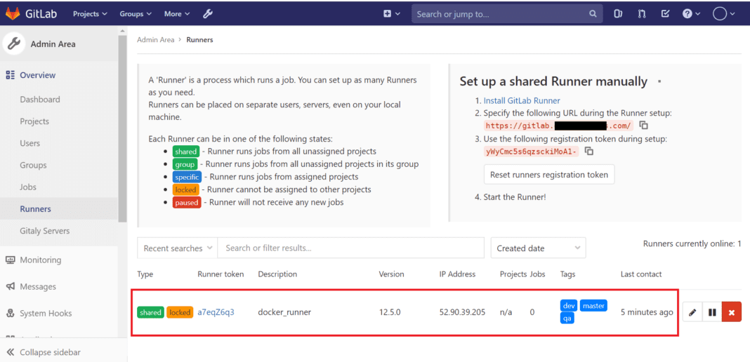 Configure GitLab Container Registry, CI Pipeline, SonarQube