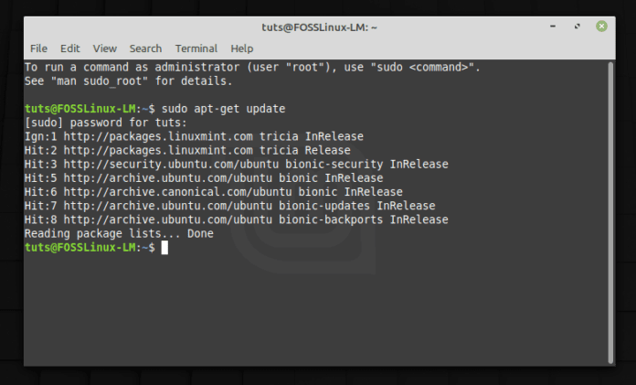 How to update Ubuntu, Linux Mint by command-line