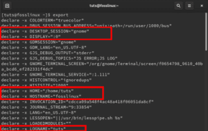 Linux Export Command Examples | FOSS Linux