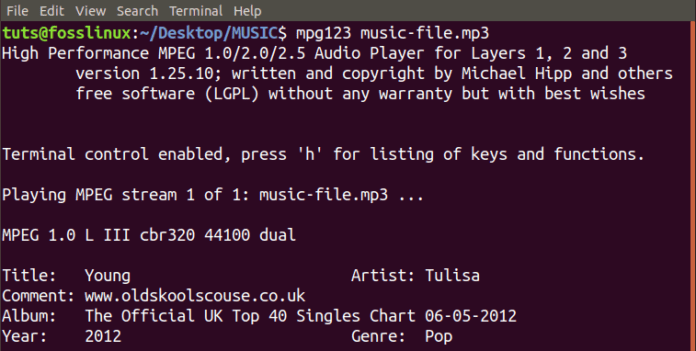 How to play MP3 by command line in Linux | FOSS Linux
