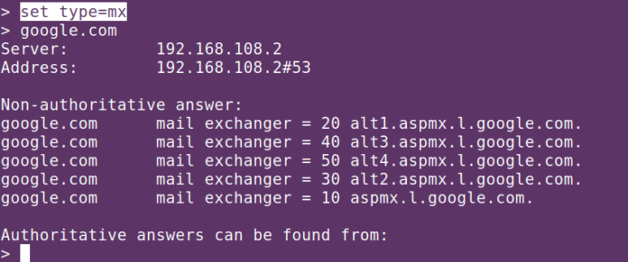 NS Lookup Command in Linux with Examples | FOSS Linux
