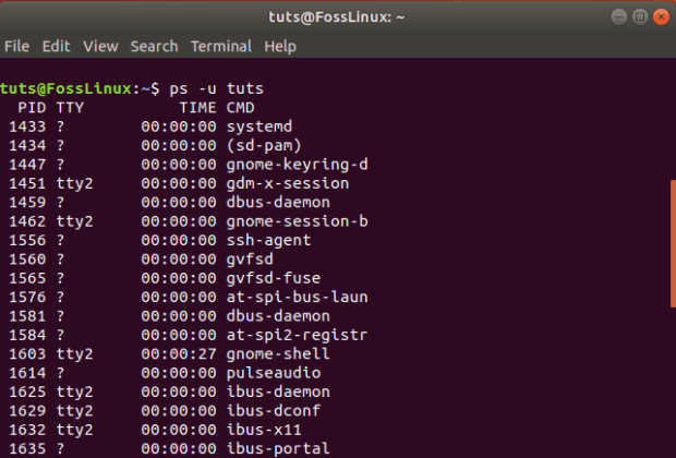Linux PS command with examples | FOSS Linux
