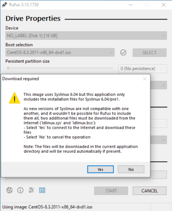 How to create a bootable CentOS Live USB drive on Windows