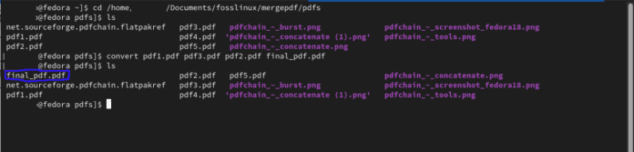 How to merge PDF files on Linux