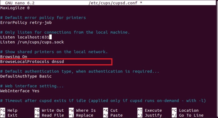 How to set up CUPS print server on Ubuntu 22.04