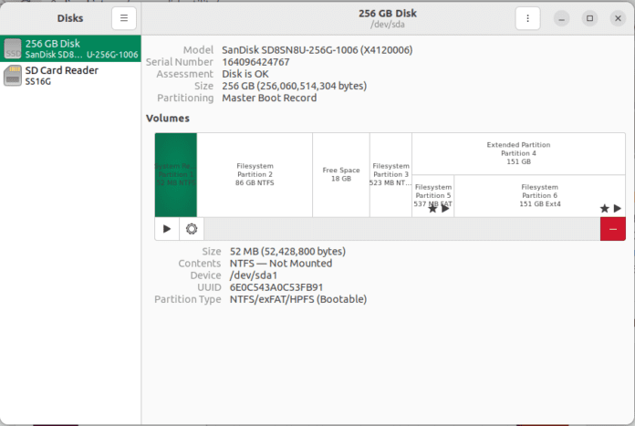 How to install and use GNOME Disks utility on Ubuntu