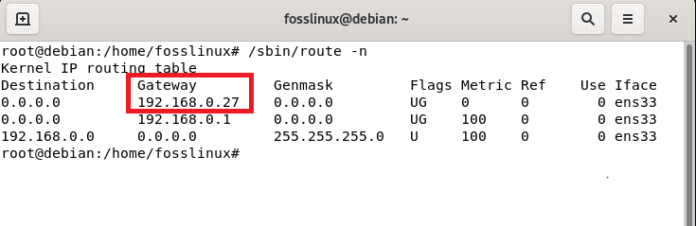 How to add or change the default gateway in Debian