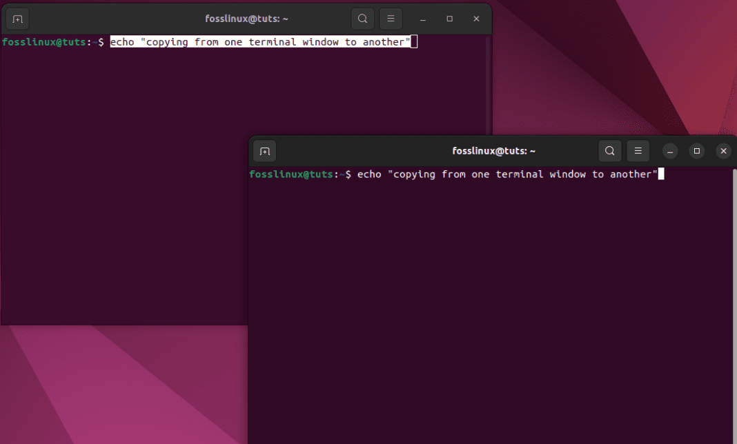 How to copy and paste commands in Linux Terminal | FOSSLinux