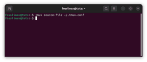 How to customize the tmux configuration | FOSS Linux