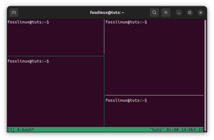 How to adjust the Tmux pane size | FOSS Linux