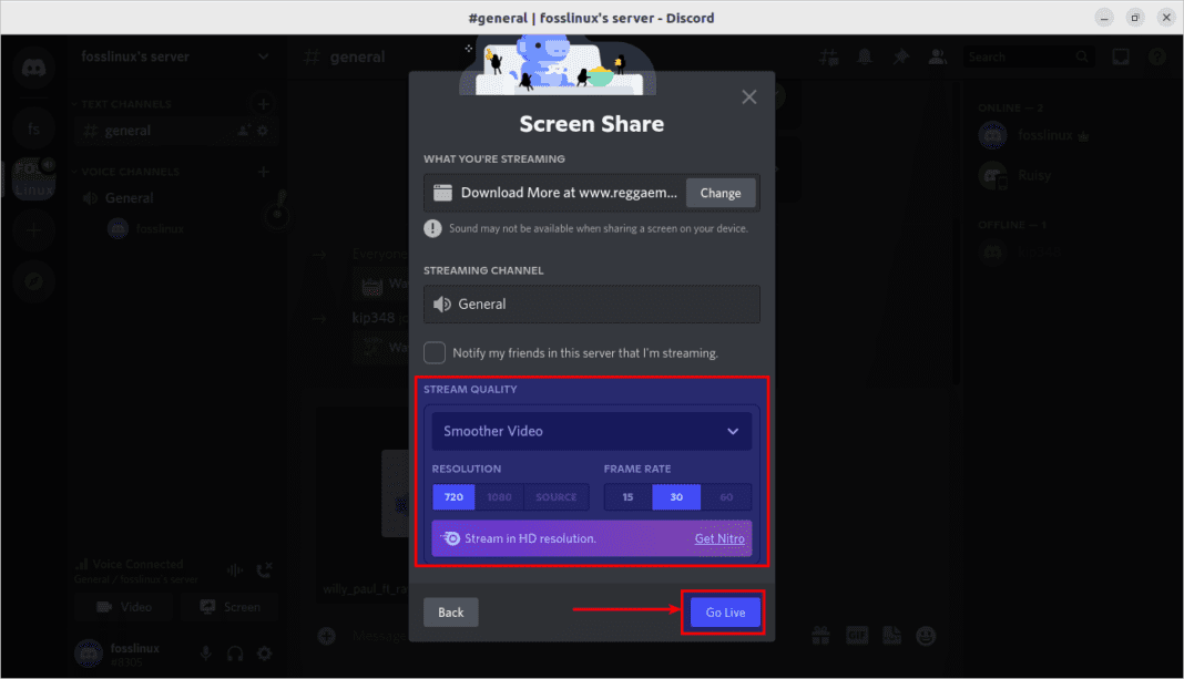 How to share sound on Discord | FOSS Linux