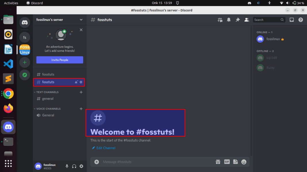 How to create a welcome channel in Discord | FOSS Linux