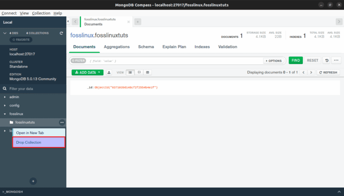 How to install and use MongoDB Compass | FOSS Linux