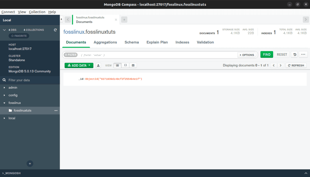 How to install and use MongoDB Compass | FOSS Linux