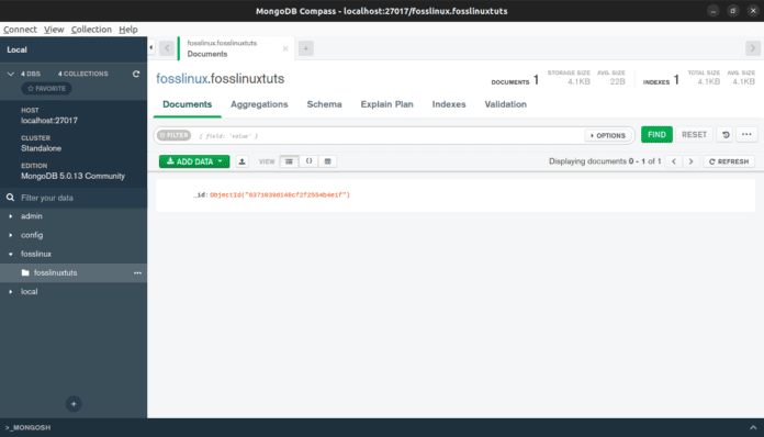 How to install and use MongoDB Compass | FOSS Linux