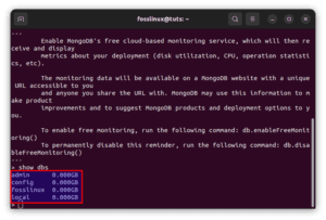 How to list databases in MongoDB | FOSS Linux