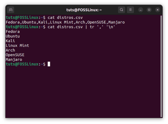Bash tr command explained with examples | FOSS Linux