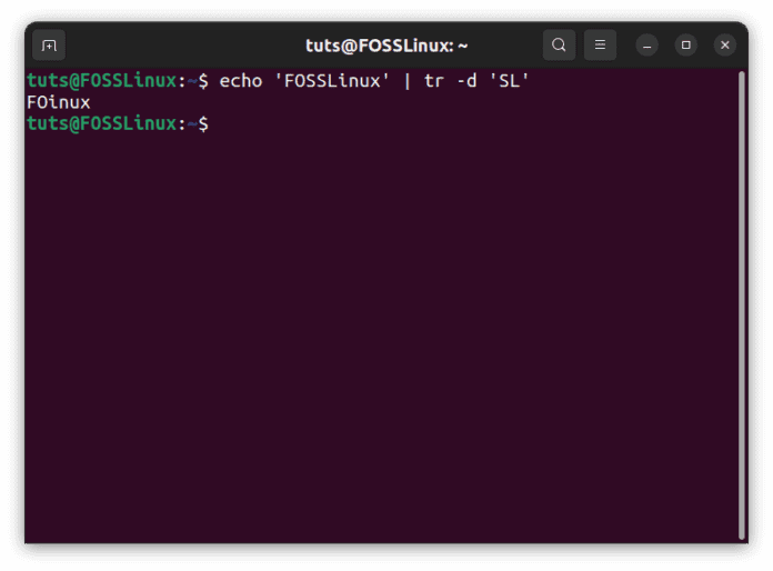 Bash tr command explained with examples | FOSS Linux