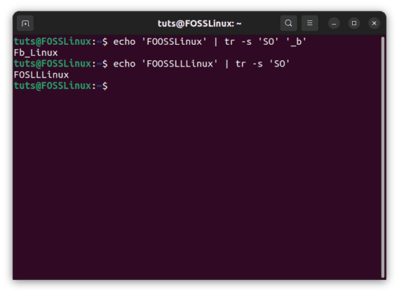 Bash tr command explained with examples | FOSS Linux