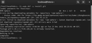 How to install and configure git on Fedora | FOSS Linux