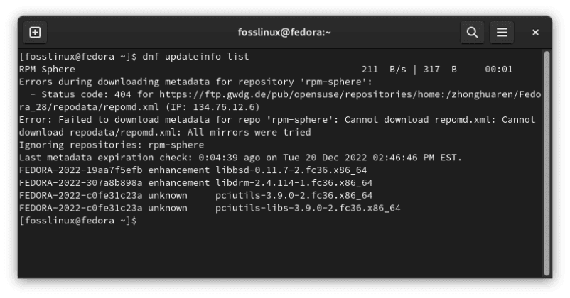 How to Update Fedora by GUI and Command-line Ways