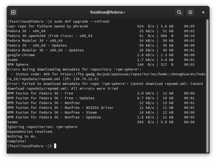 How to Update Fedora by GUI and Command-line Ways