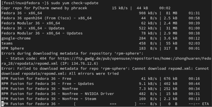How to Update Fedora by GUI and Command-line Ways