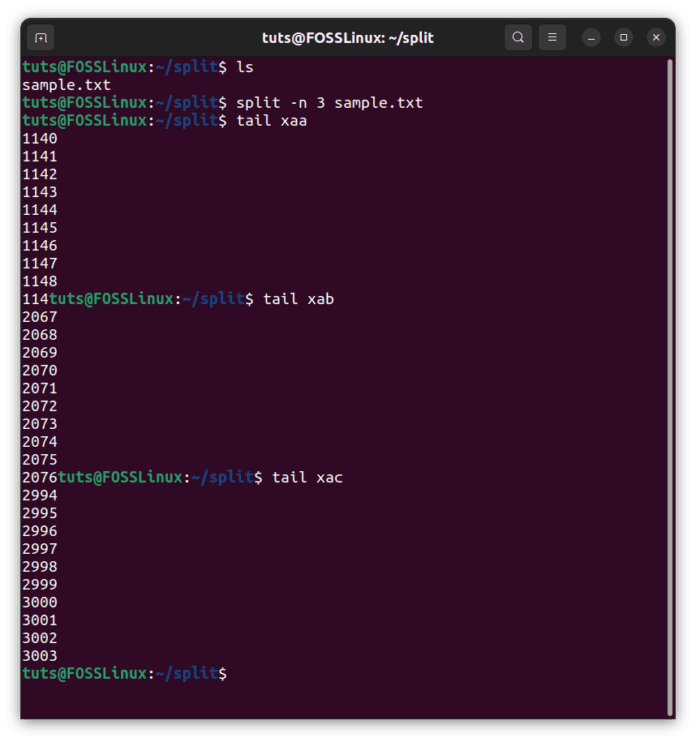 Bash split command explained with examples | FOSS Linux Bash split command explained with examples | FOSS Linux