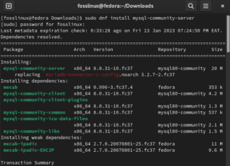 How to set up MySQL on Fedora | FOSS Linux