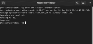The Beginner's Guide to SSH server in Fedora | FOSS Linux