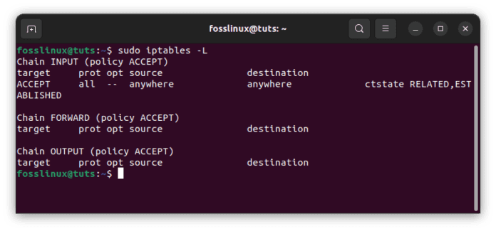 How To Configure Iptables On Ubuntu Foss Linux