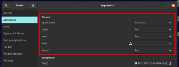 Customizing the Look and Feel of Pop!_OS with GNOME Tweaks