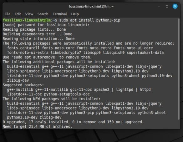 Installing And Configuring Python On Linux Mint Foss Linux