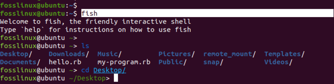 How to install and use Fish Shell on Ubuntu | FOSS Linux