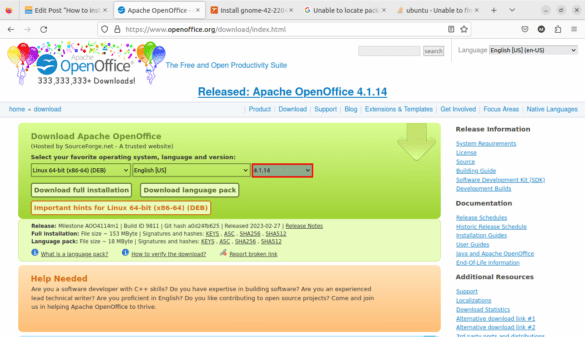 How to Install Apache OpenOffice on Ubuntu | FOSS Linux