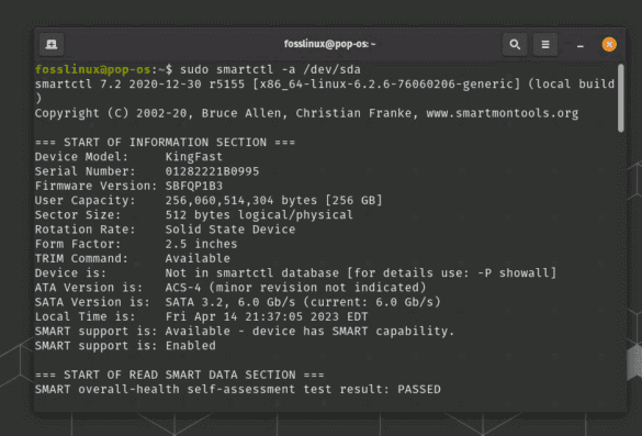 Using Smartctl In Linux To Check The Health Of Hdds Or Ssds 