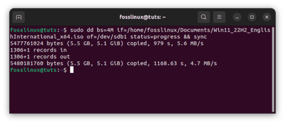 How to Use Linux to Create a Bootable Windows 10/11 USB