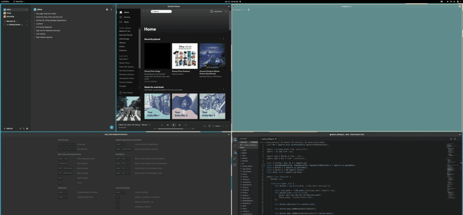 How to Use the Auto-Tiling Feature in Pop!_OS | FOSS Linux