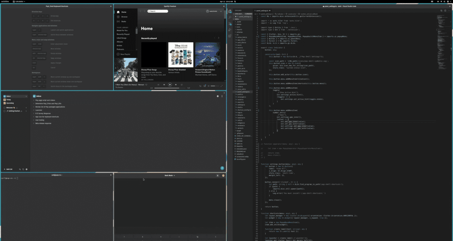 How to Use the Auto-Tiling Feature in Pop!_OS | FOSS Linux