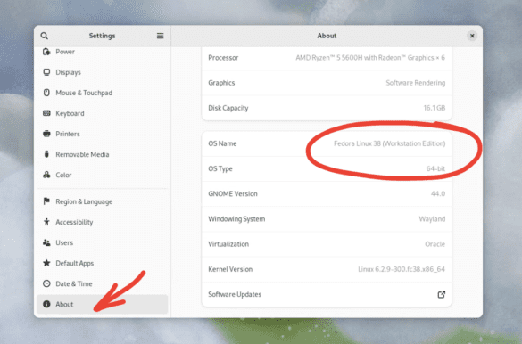 How to Check Your Fedora Version via GUI and Command Line