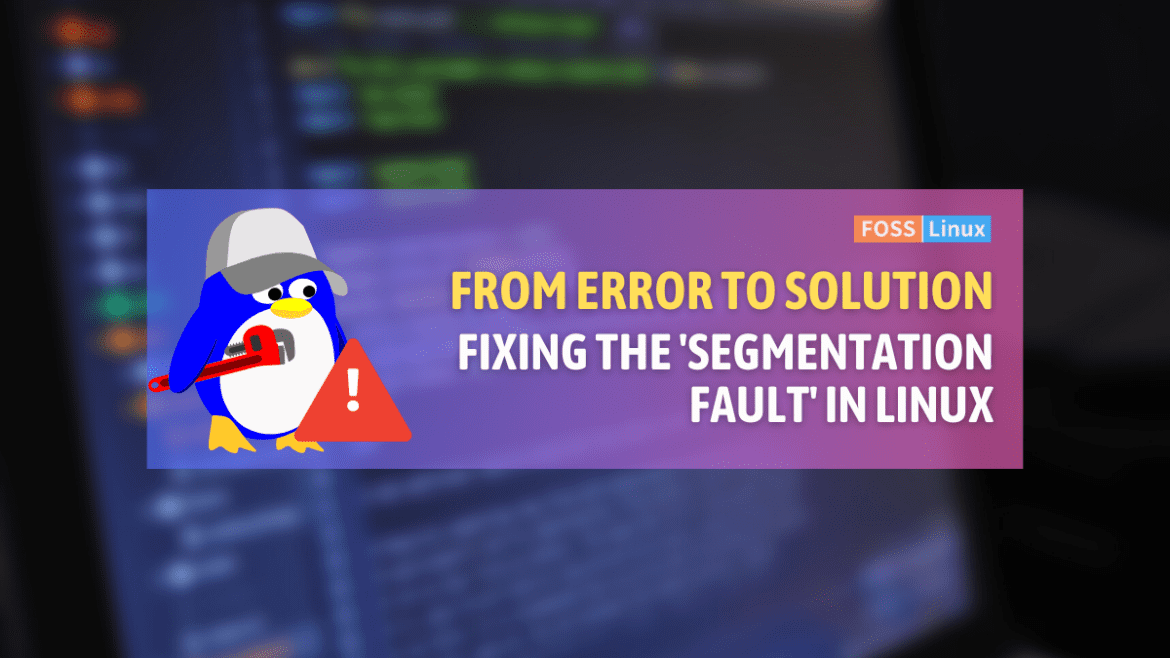Fixing The Segmentation Fault Error In Linux