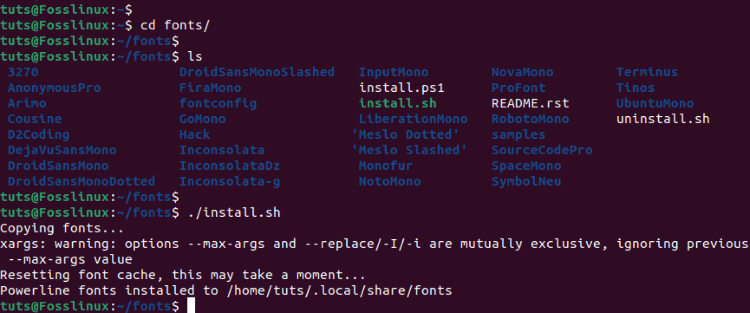 How to Install and Use Powerline Fonts on Ubuntu